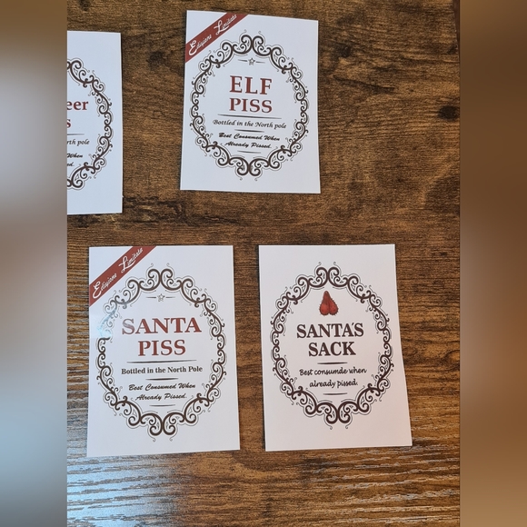 Holiday | 5pcs Funny Christmas Wine Bottle Labels Creative Joke Bottle ...